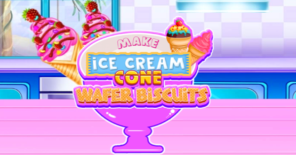 Make Ice Cream Cone Wafer Biscuits - Play Online at GoGy Games